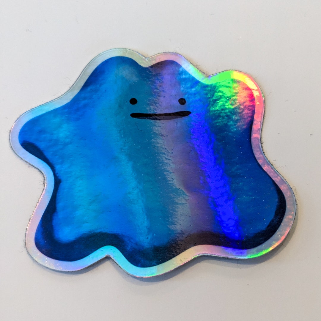 Holographic Shiny Ditto Sticker - Etsy