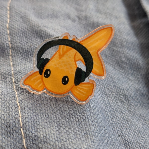 Goldfish Pin - Etsy