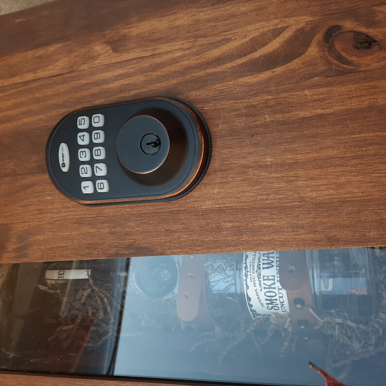 Lock Box Bourbon/whiskey Gift Box With Keypad Lock - Etsy