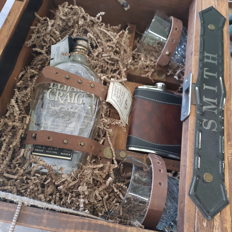 Lock Box Bourbon/whiskey Gift Box With Keypad Lock - Etsy