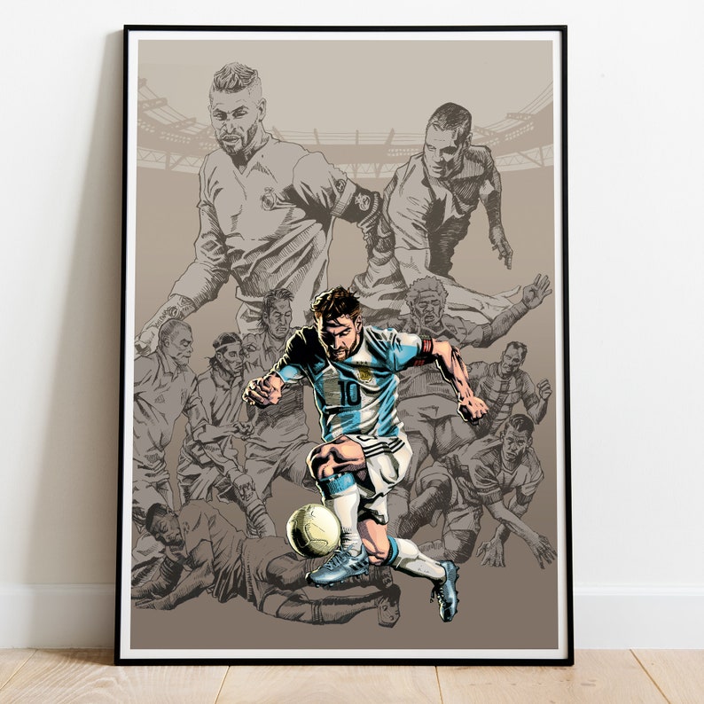 Lionel Messi Vs Everyone Poster Sports Football Soccer - Etsy