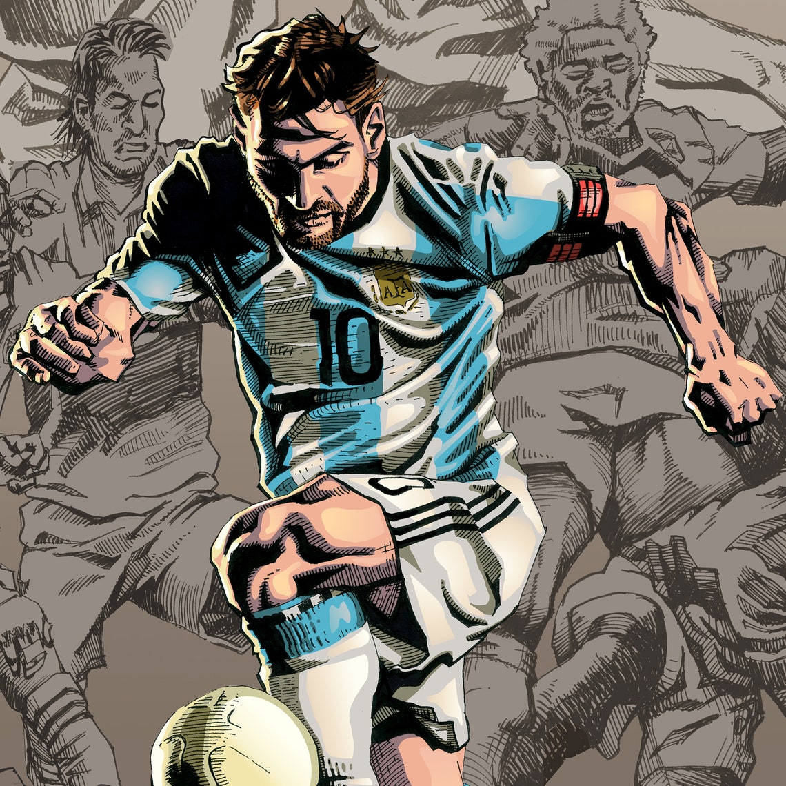 Lionel Messi Vs Everyone Poster Sports Football Soccer - Etsy