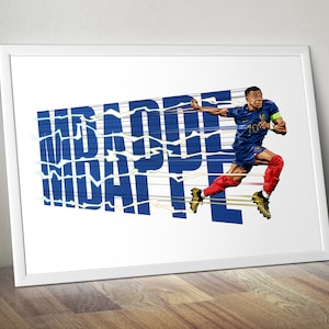 Kylian Mbappe – Le Flash Poster | Sports Football Soccer Bedroom Wall ...