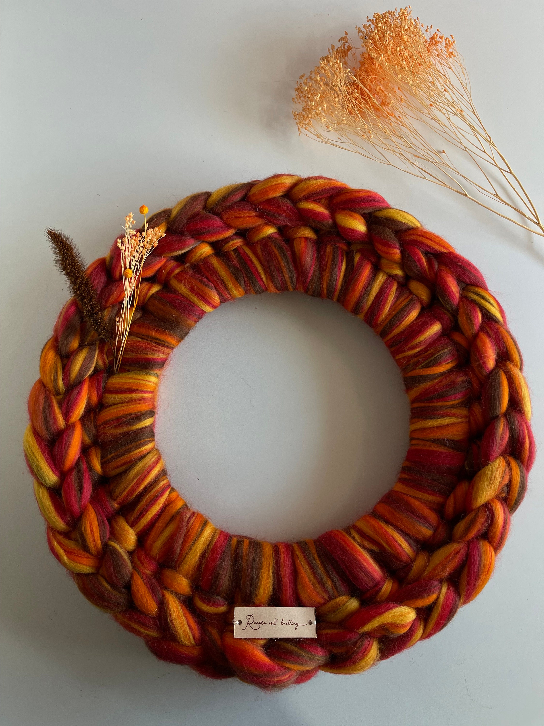 Seasonal Wreaths, Wool Wreath, Door Wreath, Thematic Wool Wreaths ...