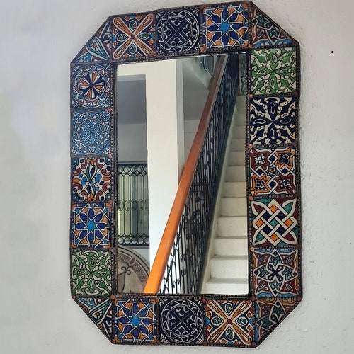 Ethnic Home Decor Mirrors Tile Mirror Bohemian Mirror - Etsy Canada