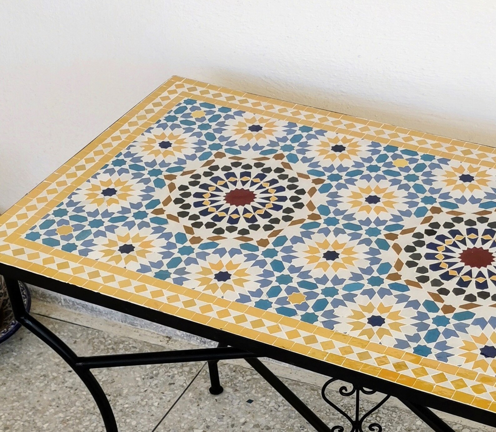 CUSTOMIZABLE Low/high Rectangular Mosaic Table Crafts Mosaic - Etsy