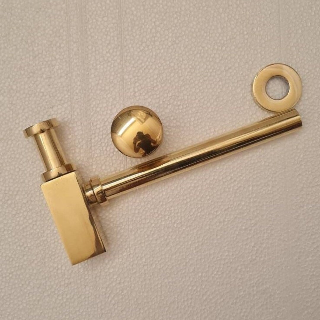 Handmade Brass Universal Contemporary P-trap Copper, Brushed Brass ...