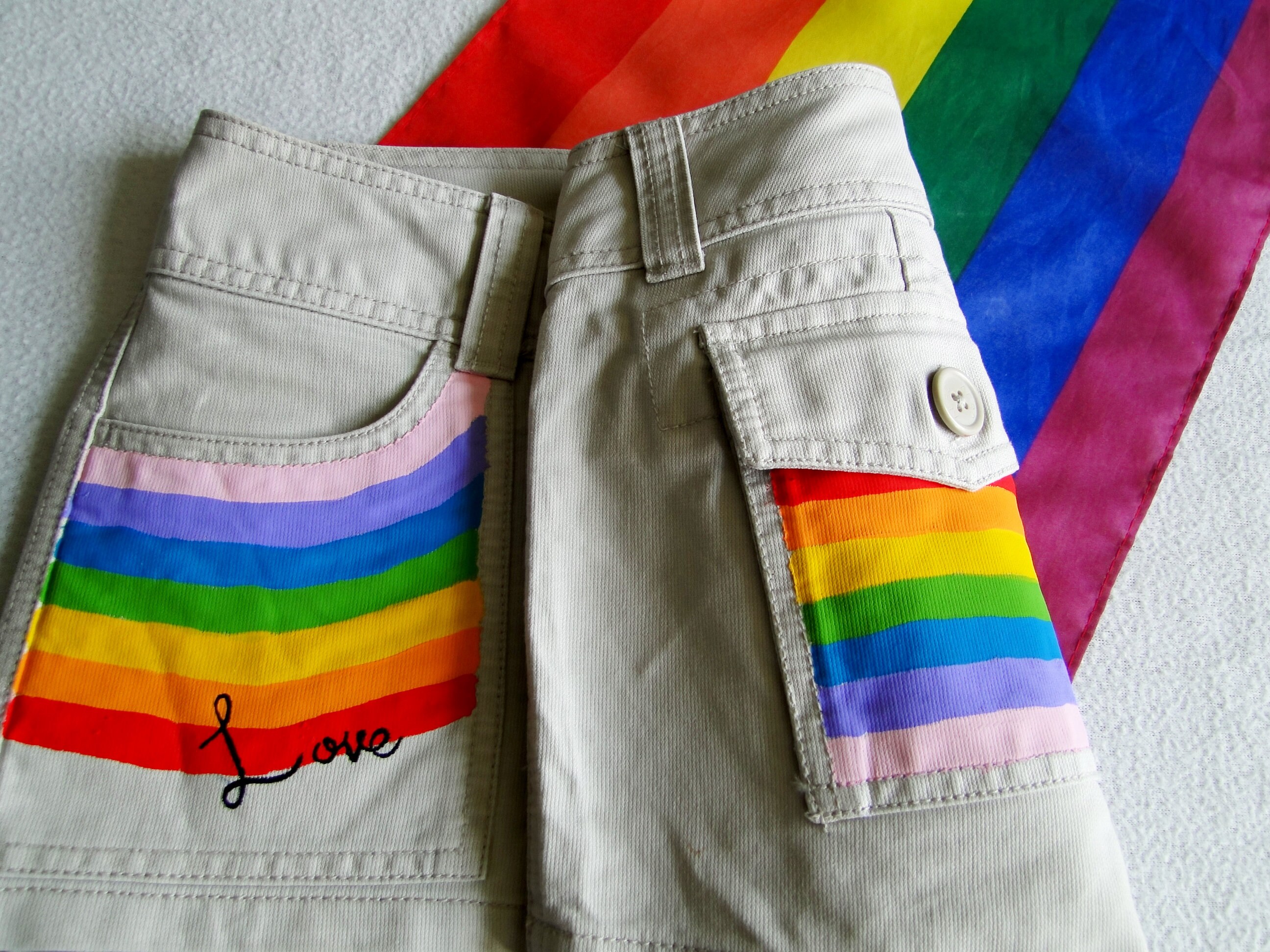 Rainbow Short, Festival Shorts, Lesbian Shorts, Lgbt Shorts, Pride ...