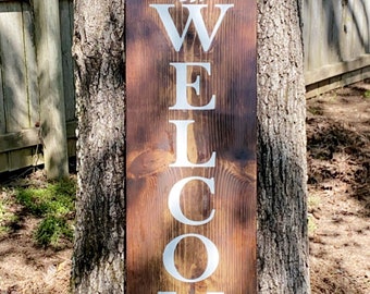 Tall Standing Welcome Sign - Etsy UK