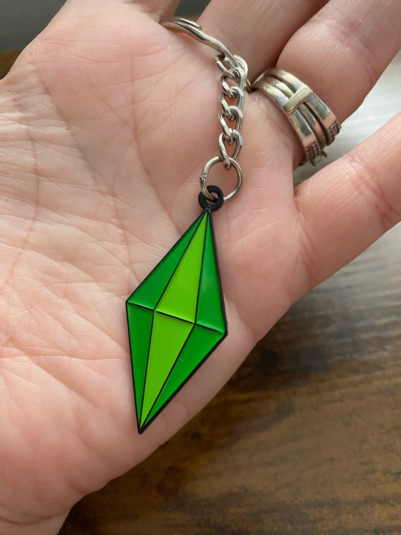 The Sims Plumbob Keychain - Etsy