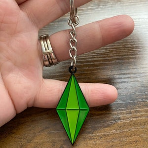 The Sims Plumbob Keychain - Etsy