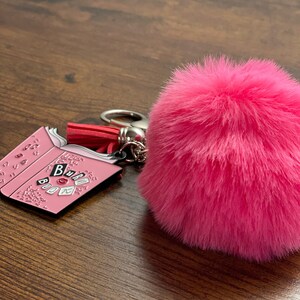 Mean Girls Burn Book Pompom Keychain - Etsy