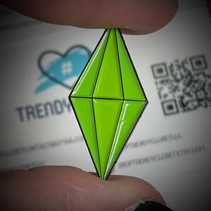 Sims Plumbob Enamel Pin - Etsy