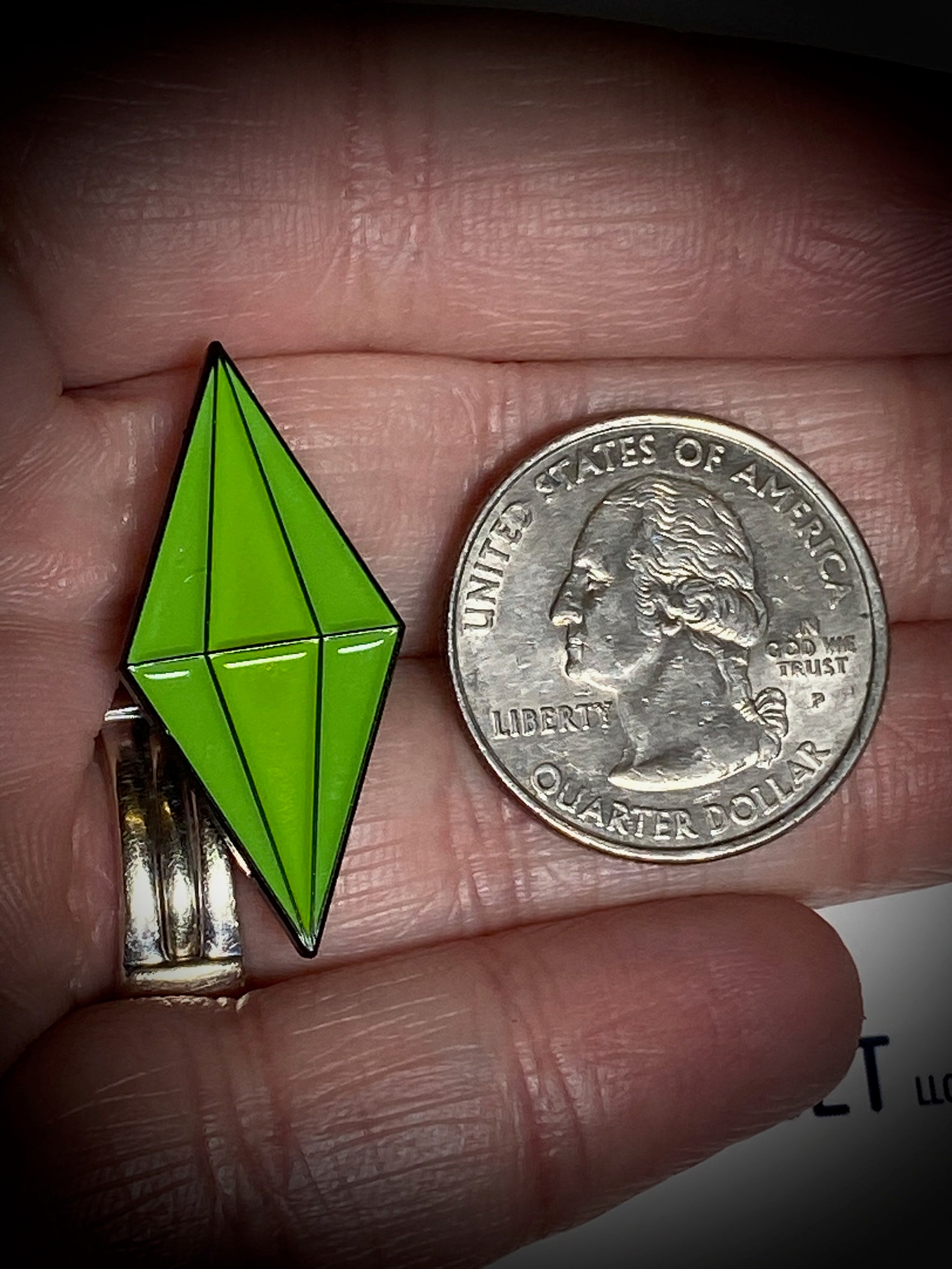 Sims Plumbob Enamel Pin | Etsy
