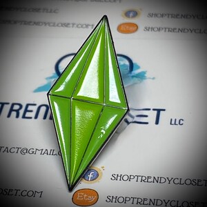 Sims Plumbob Enamel Pin - Etsy