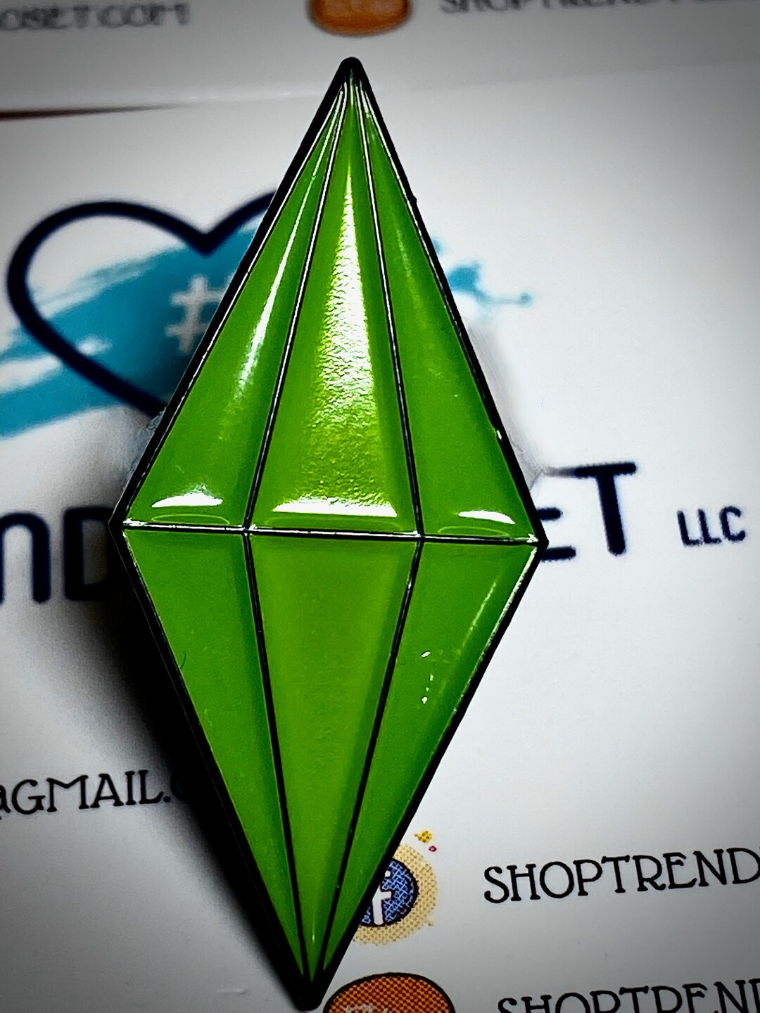 Sims Plumbob Enamel Pin - Etsy