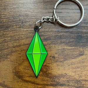 The Sims Plumbob Keychain - Etsy