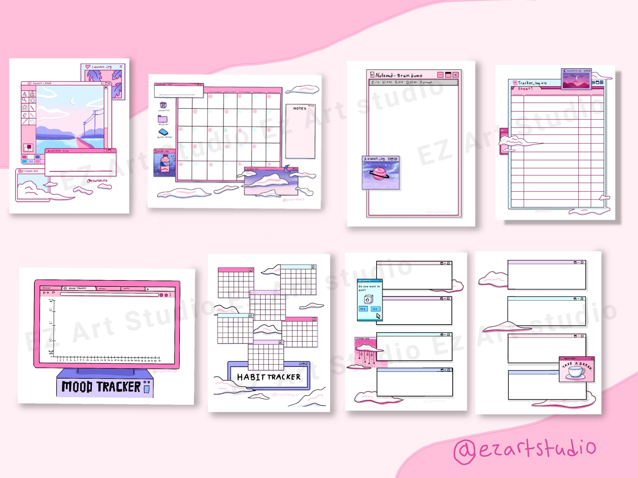 Bullet Journal Monthly Planner Undated| Printable/digital Download ...