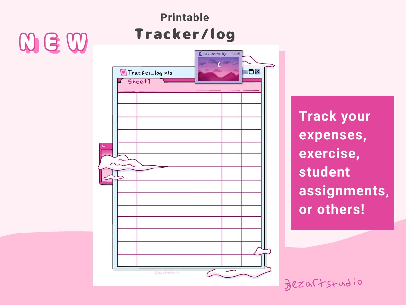 Bullet Journal Monthly Planner Undated| Printable/digital Download ...