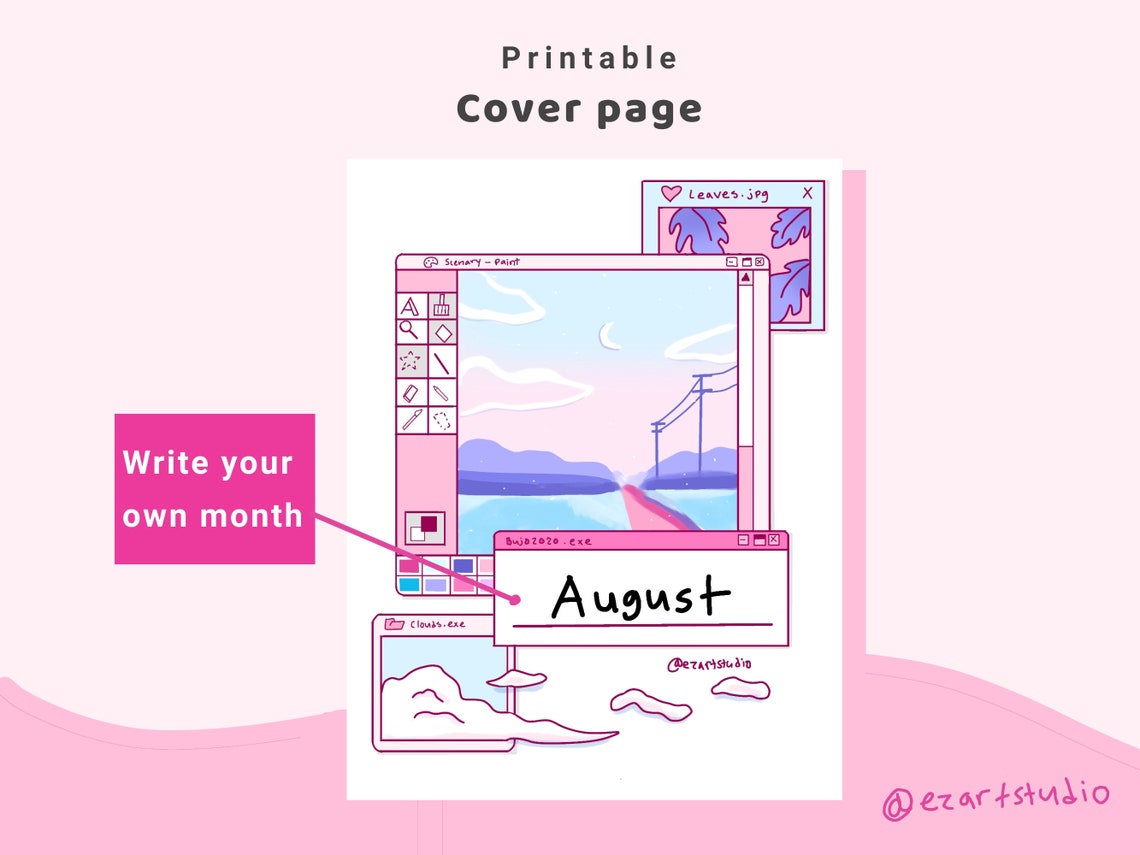 Bullet Journal Monthly Planner Undated| Printable/digital Download ...
