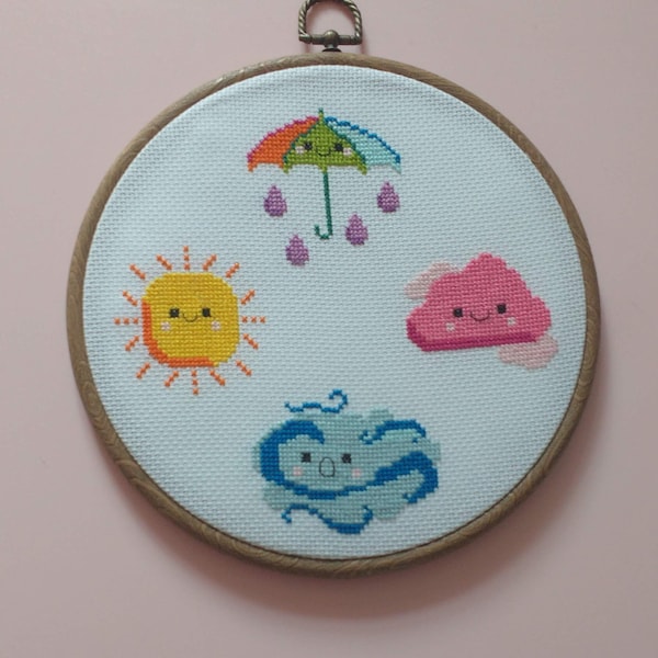 Weather Cross Stitch - Etsy UK