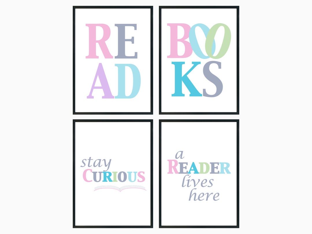 Book Lover Wall Art - Library Décor – Bookworm Gift – Reader Gift ...