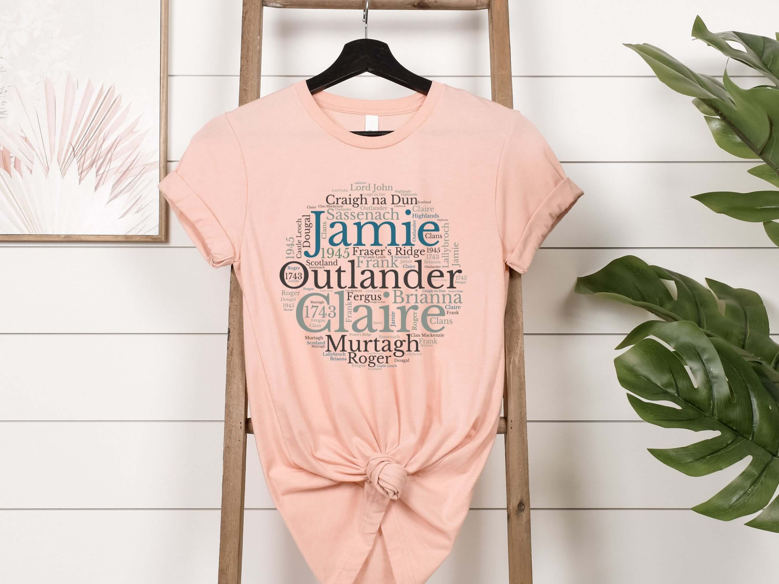 Outlander T-shirt, Jamie and Claire Fraser, Diana Gabaldon Books ...