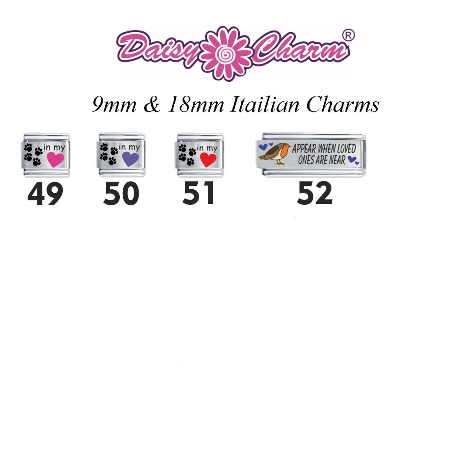 Animal Themed Continued Italian Charms by Daisy Charm - Compatible With ...
