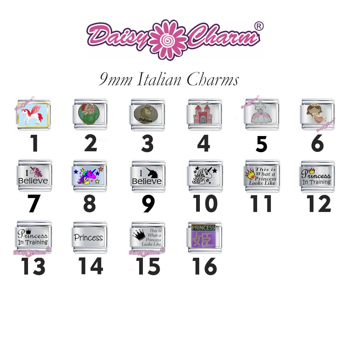 Fantasy Italian Charms by Daisy Charm Compatible With 9mm - Etsy UK