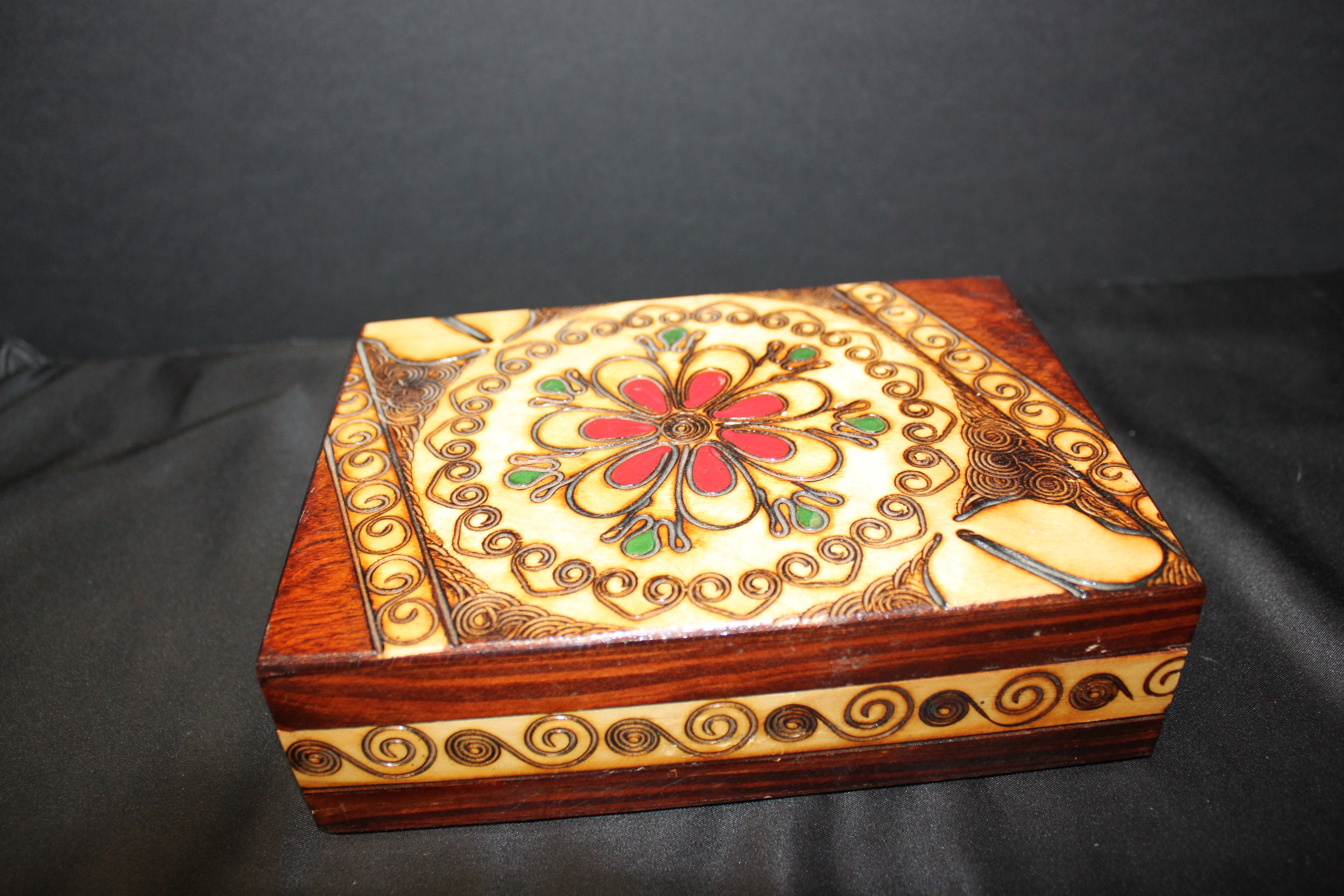 Vintage Hand Carved Wooden Nesting Box, Set of 3 - Etsy