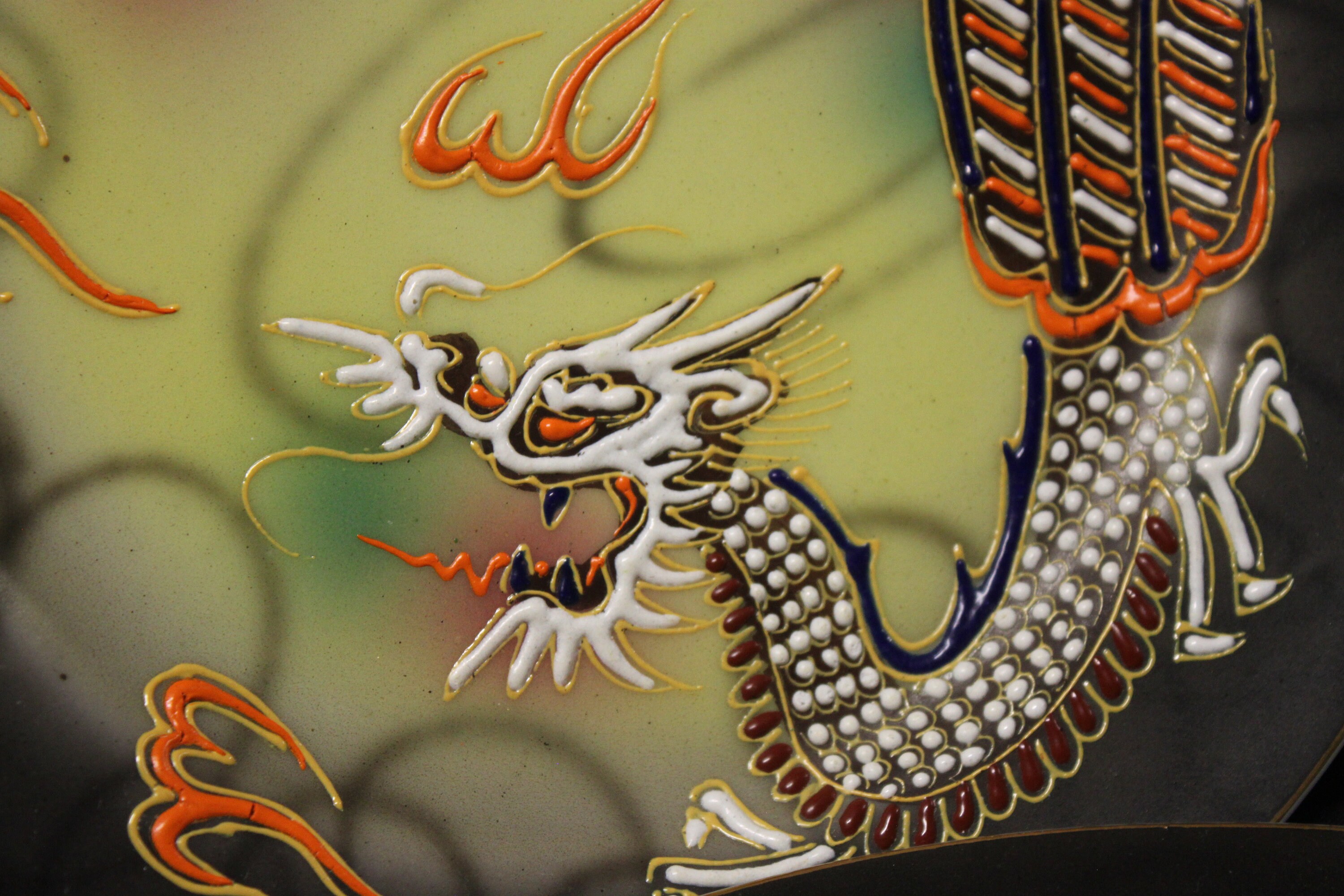 Vintage Dragon Ware Moriage Plate Hand Painted in Japan-7.5 - Etsy