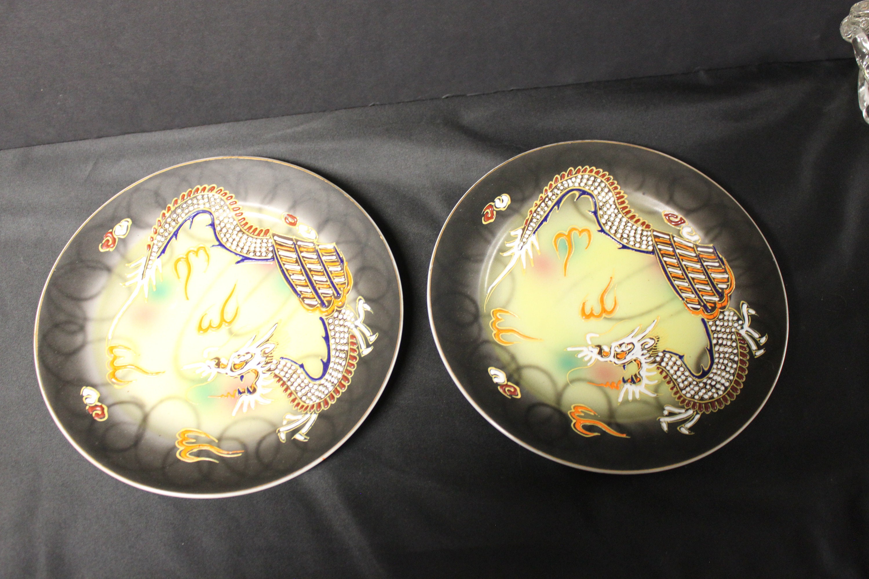 Vintage Dragon Ware Moriage Plate Hand Painted in Japan-7.5 in Set of 2 ...