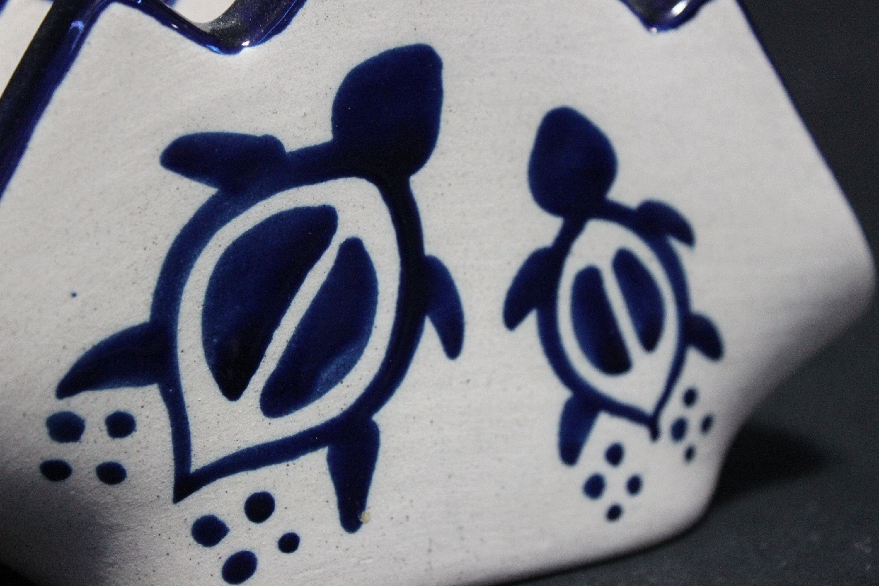 Blue and Cream Sea Turtle Napkin Holder Pottery - Etsy