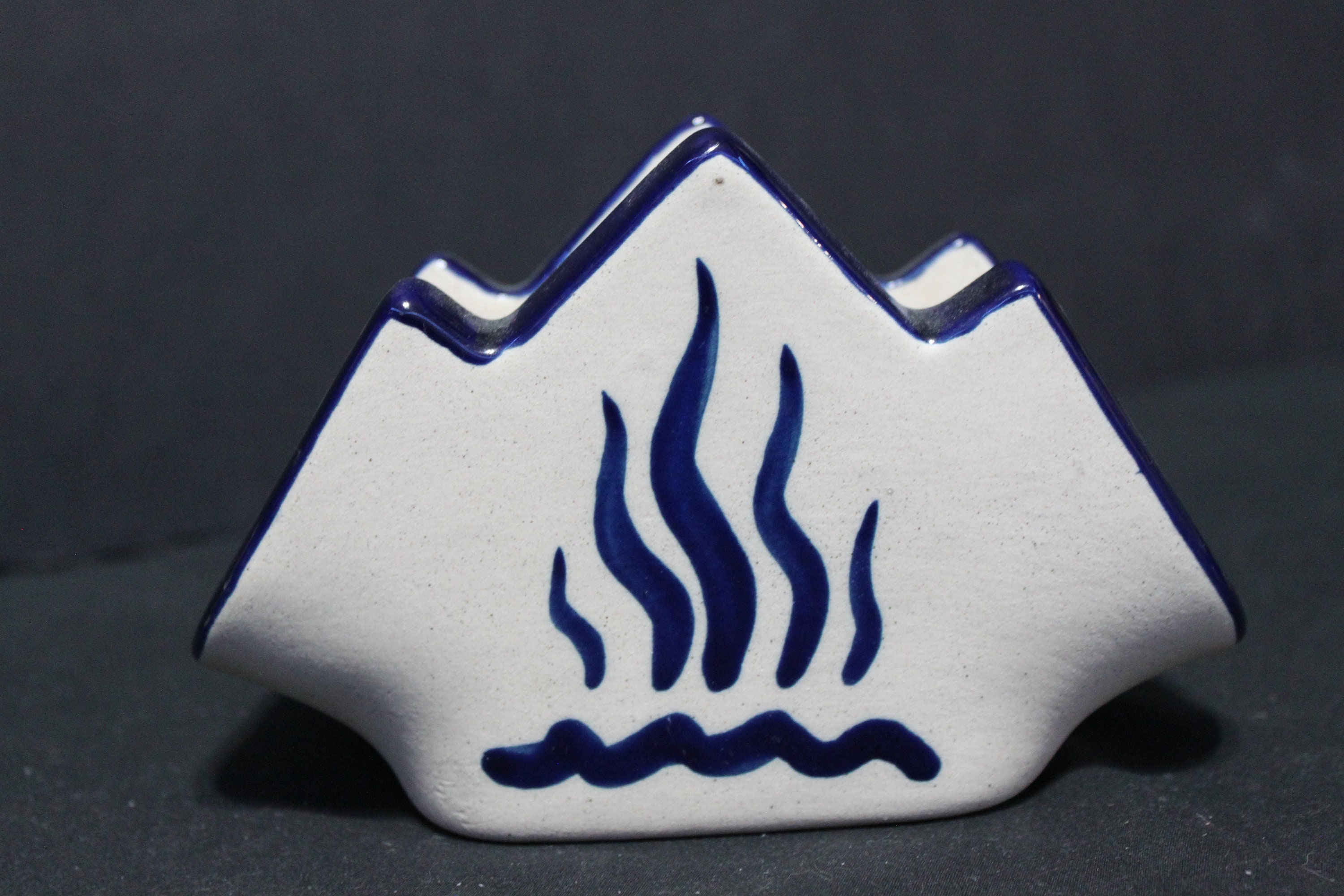 Blue and Cream Sea Turtle Napkin Holder Pottery - Etsy