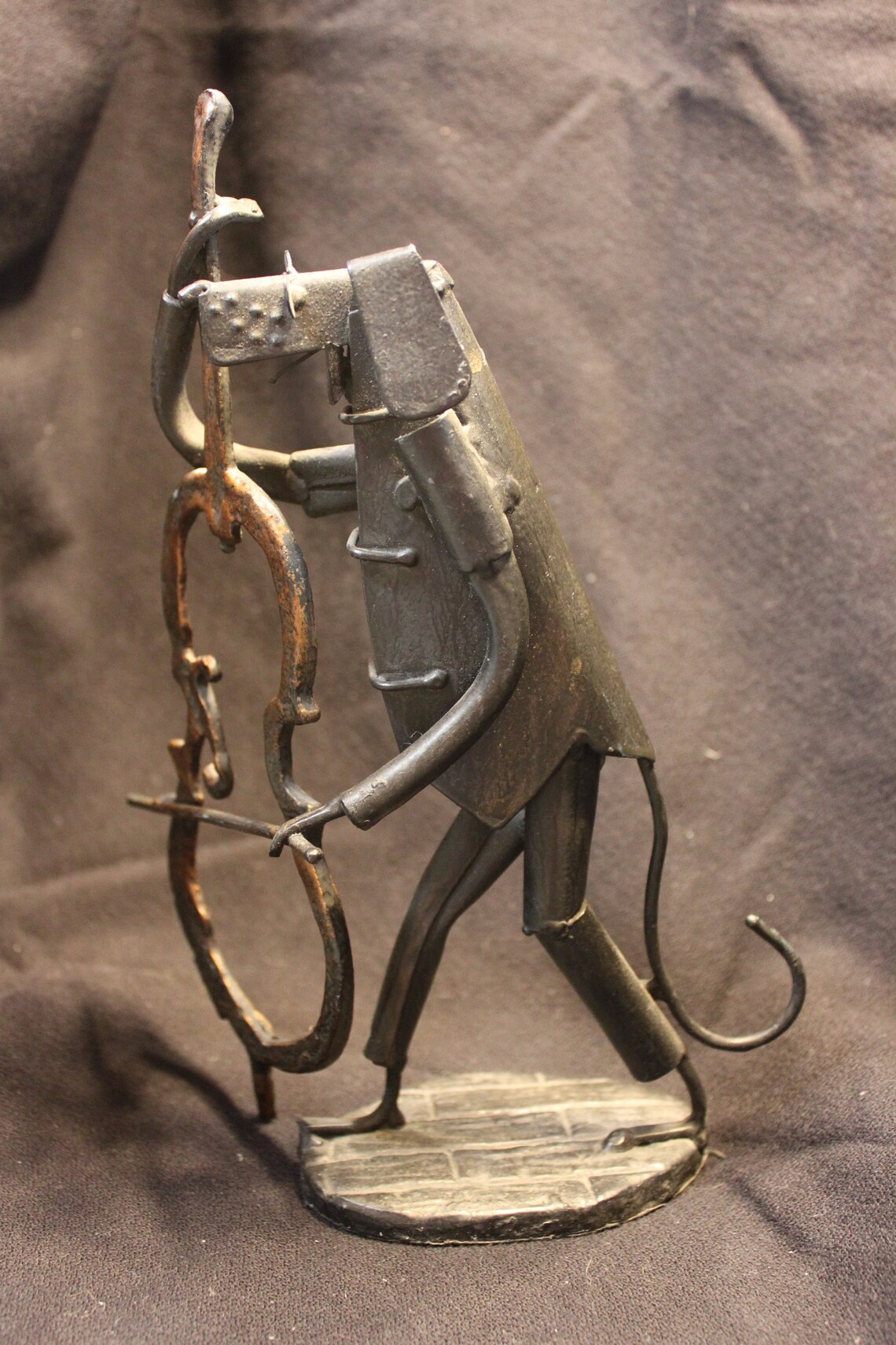 Dog Playing Cello Welded Metal - Etsy