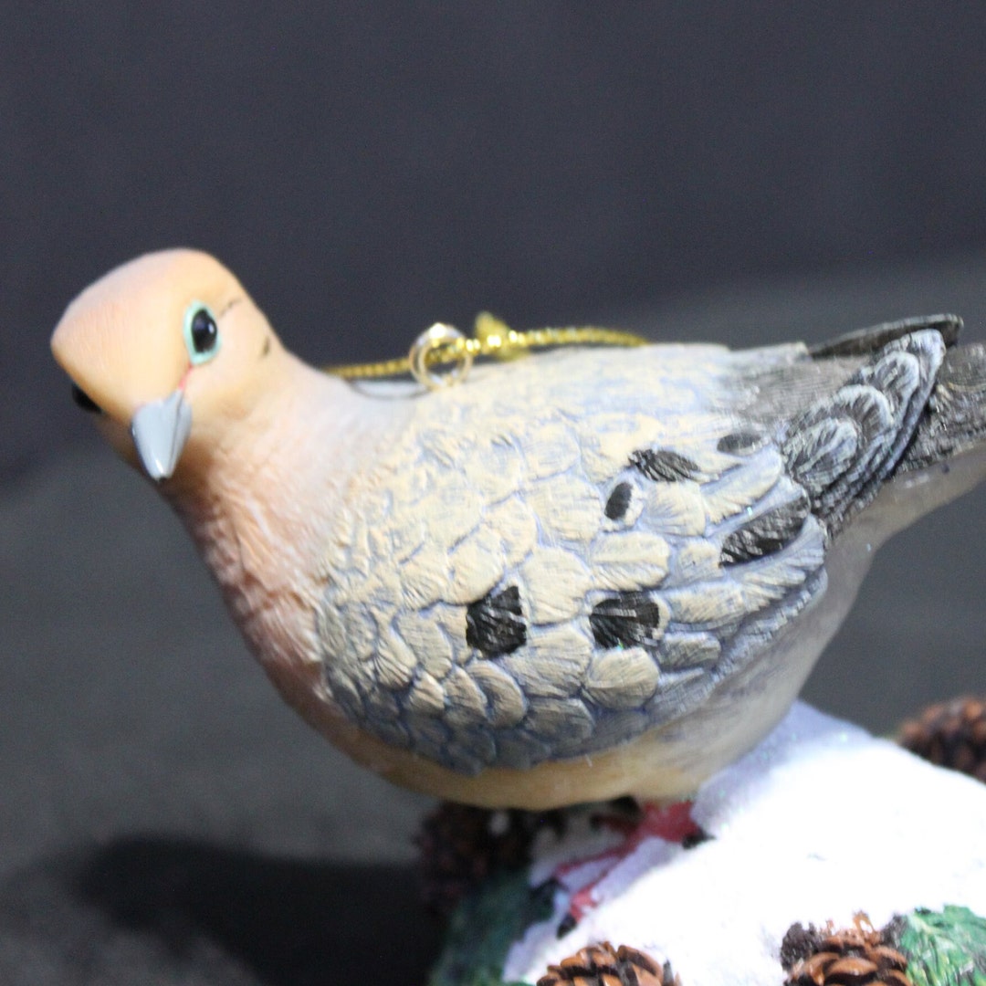 Danbury Mint Christmas Songbird DOVE Resin Figurine Ornament - Etsy