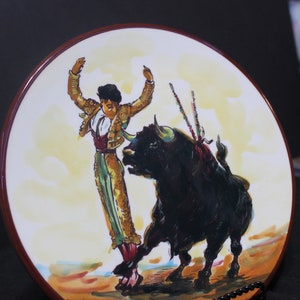 Made in Spain Bull Fighter Decor Wall Plate Vintage - Etsy