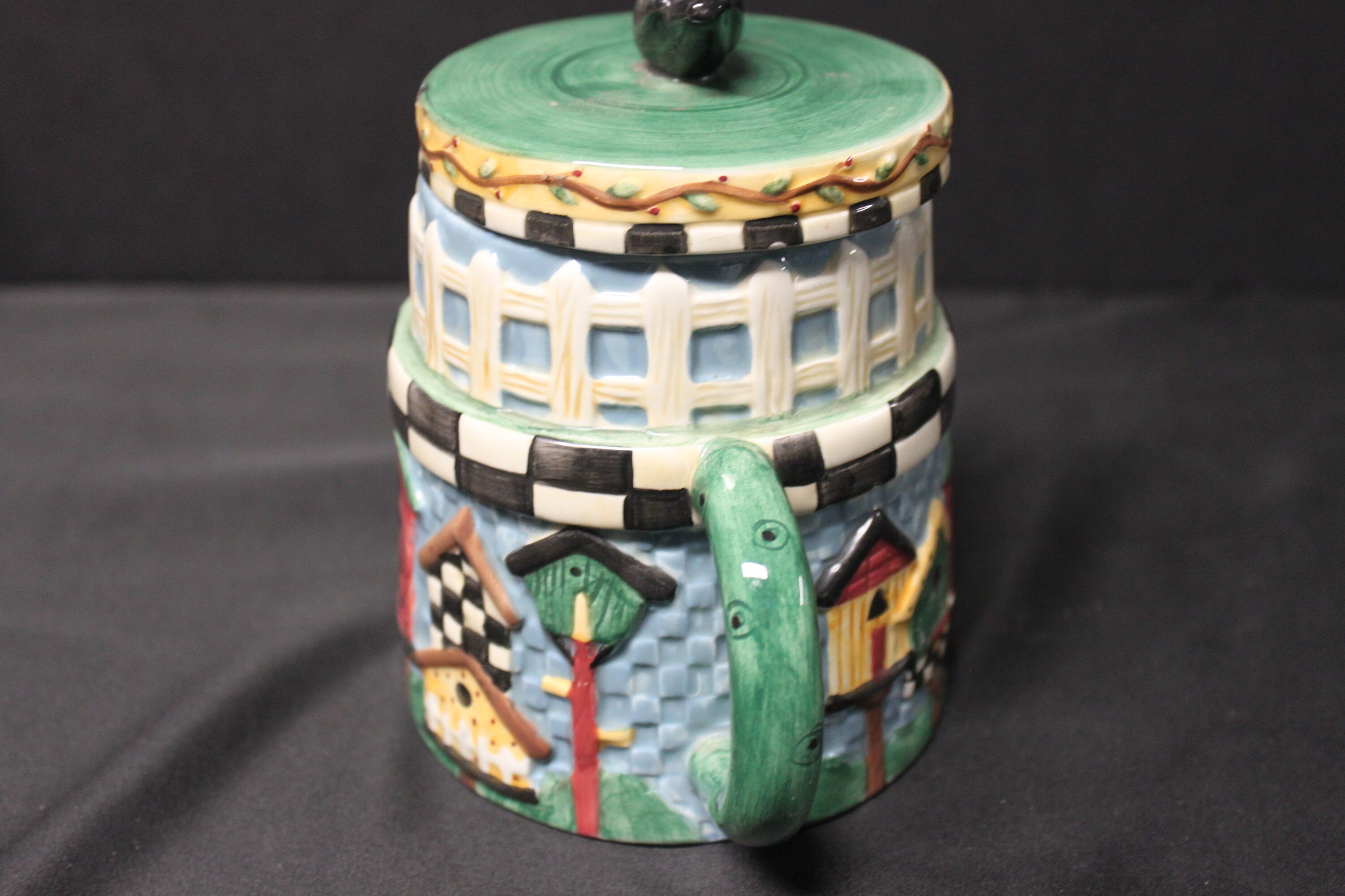 Sakura Debbie Mumm Birdhouse Teapot - Etsy