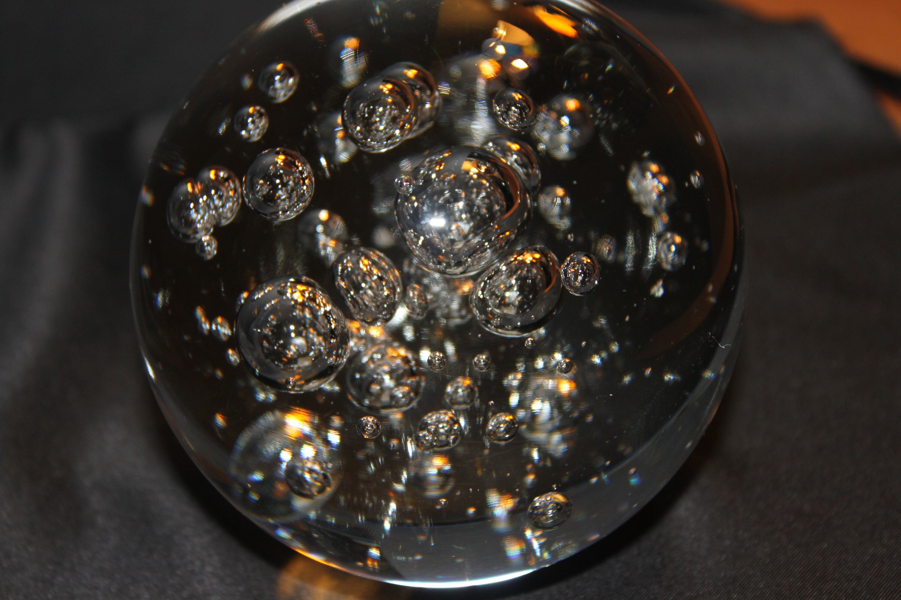 Paperweight Clear Controlled Bubbles SPI San Pacific Round - Etsy