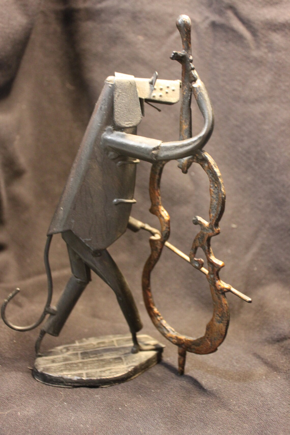 Dog Playing Cello Welded Metal - Etsy