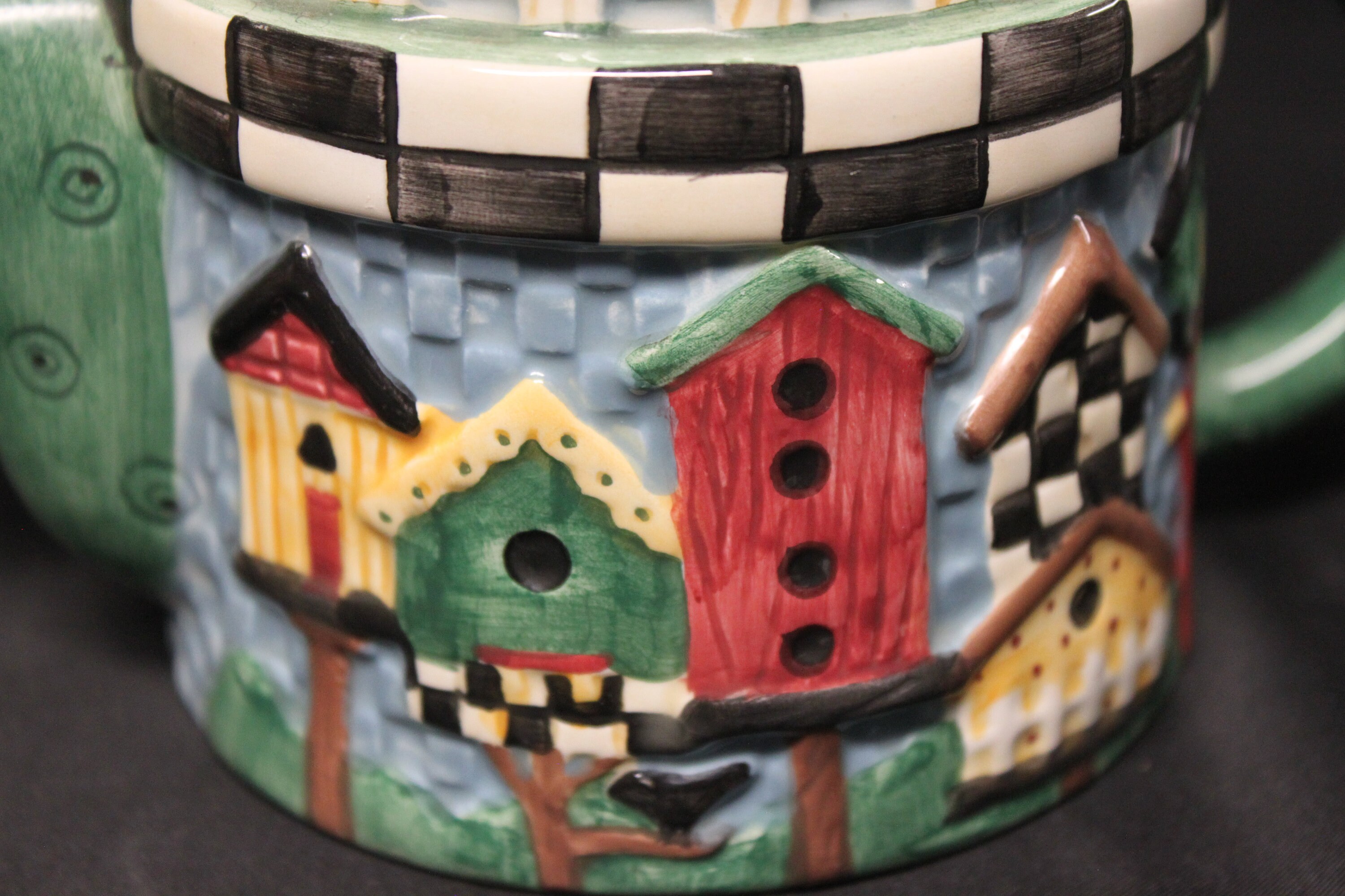 Sakura Debbie Mumm Birdhouse Teapot - Etsy