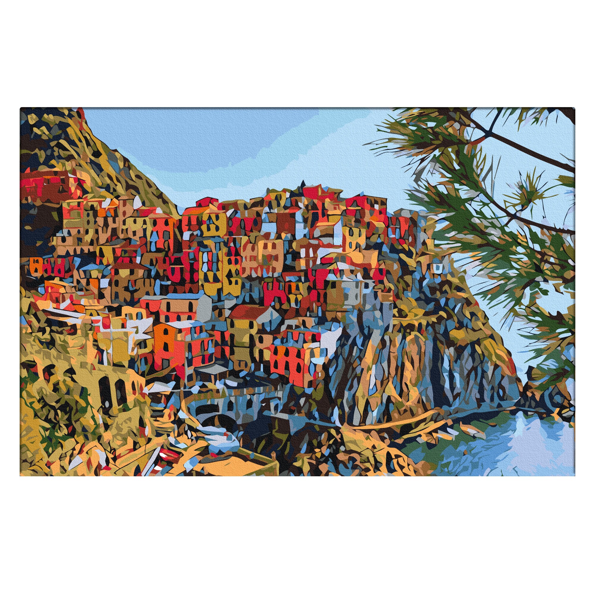 MALEN NACH ZAHLEN Erwachsene Italien cinque terre Manarola | Etsy