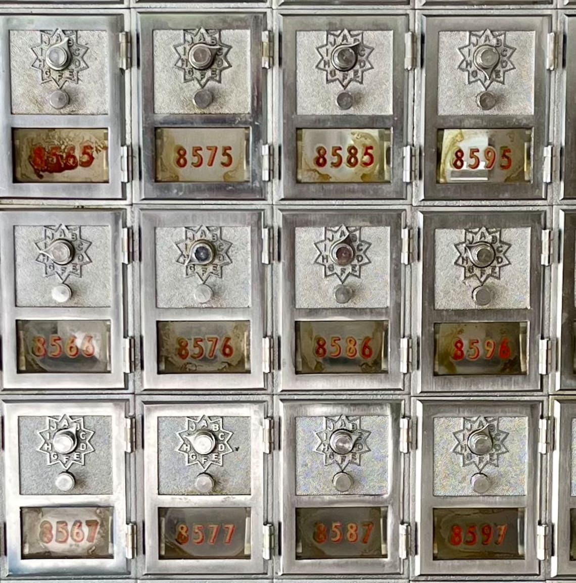 USPS Vintage Brass Mailbox Doors - Etsy