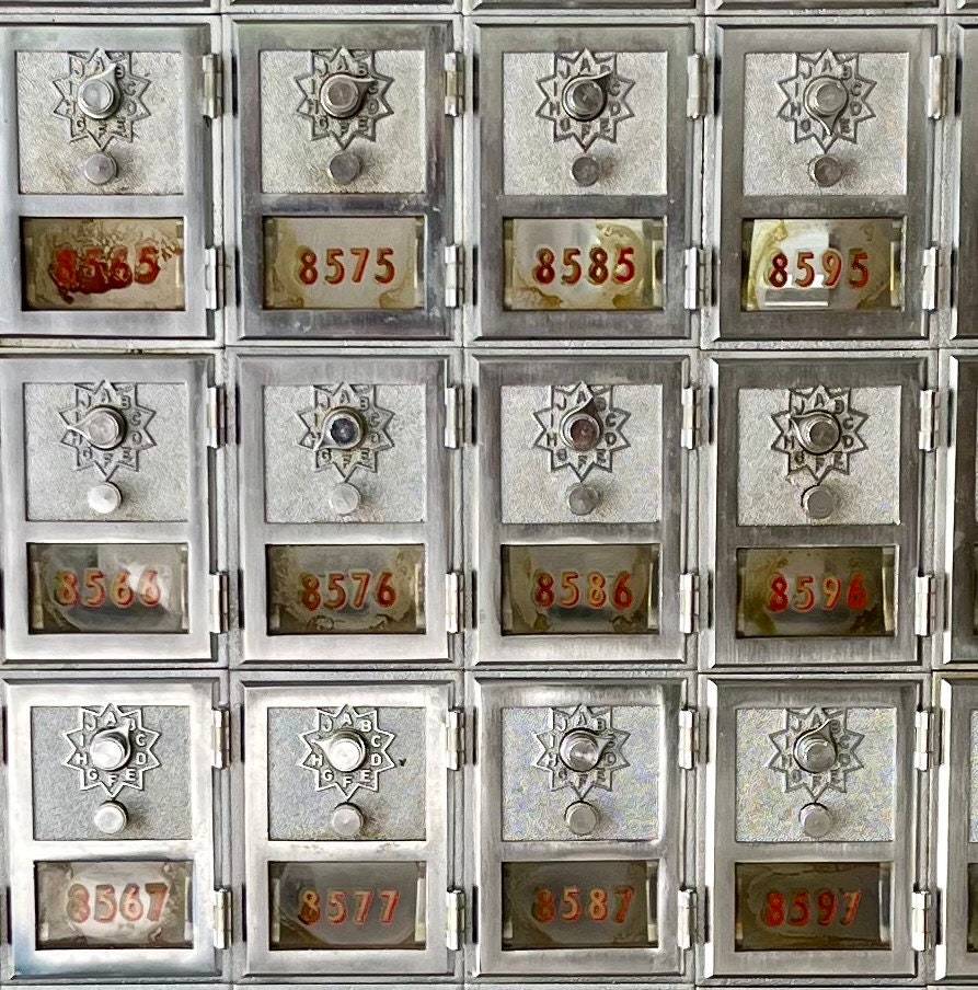 USPS Vintage Brass Mailbox Doors - Etsy