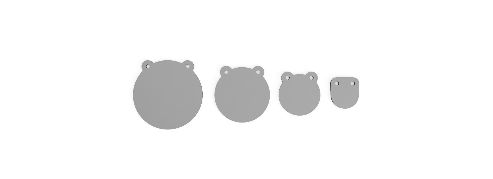 Shooting Target Gong DXF Files for Laser, Plasma and Waterjet AR500 - Etsy