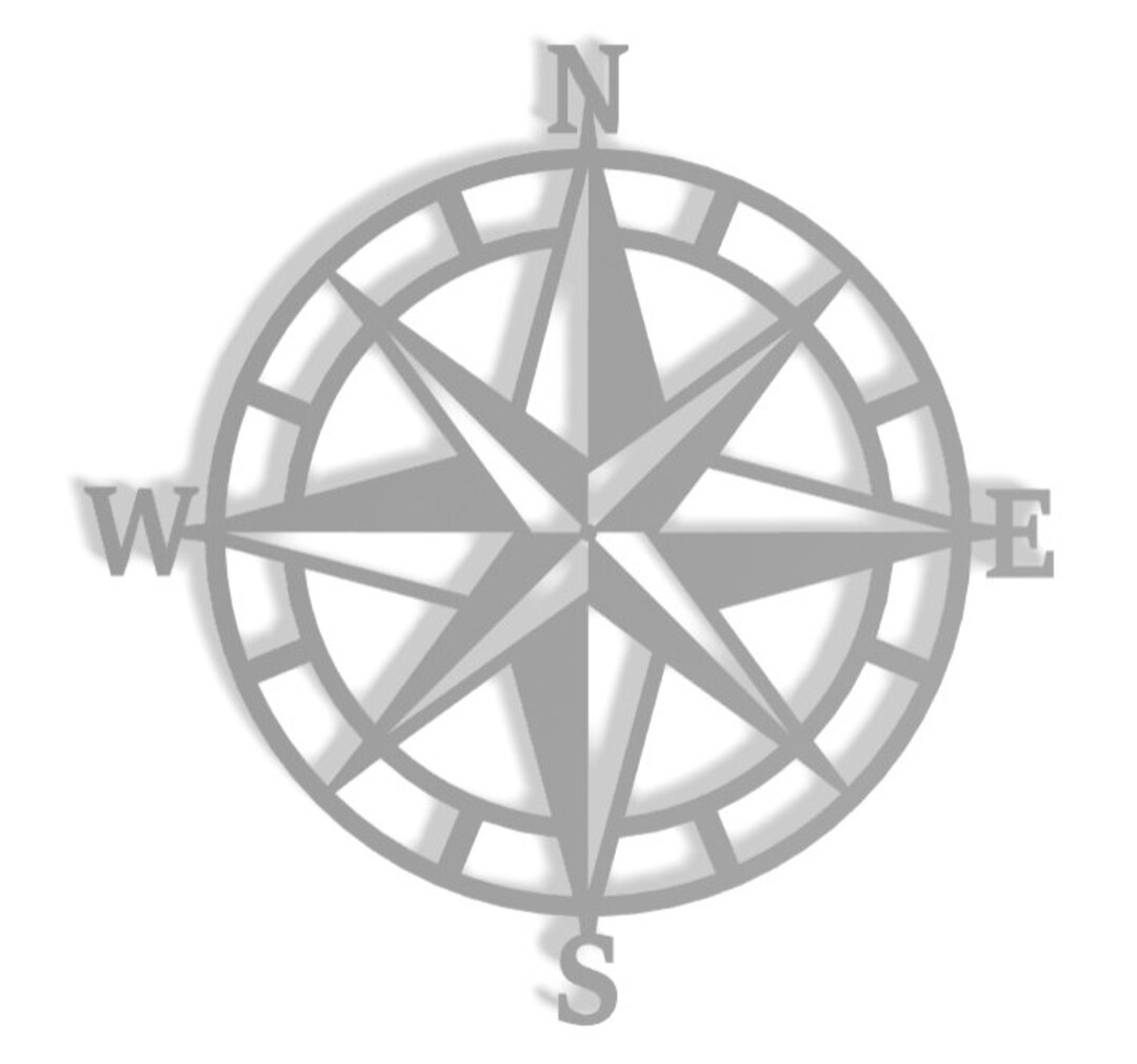 Nautical Compass Rose DXF JPG PNG - Etsy
