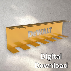 Dewalt 6 Place Tool and Battery Holder DXF Files for Laser, Plasma or ...