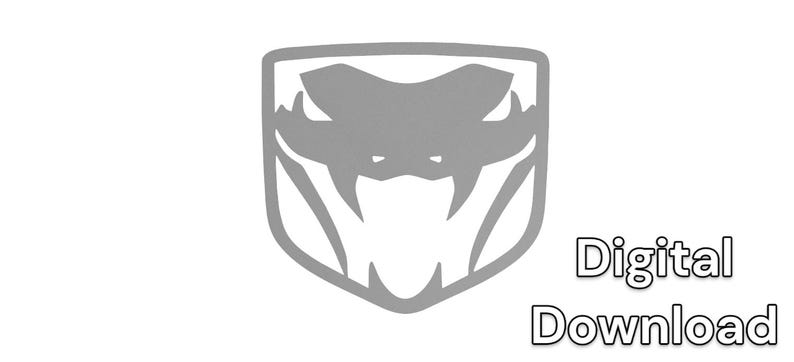 Viper Fangs Logo DXF PNG for Laser Waterjet Plasma - Etsy