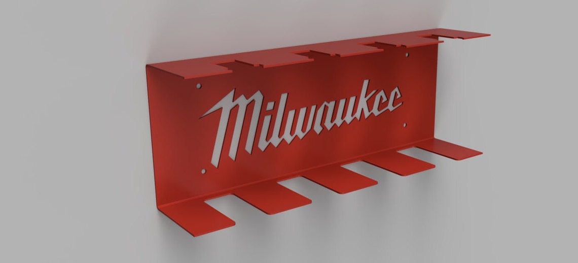 Milwaukee 4 Place Tool and Battery Holder DXF Files for Laser, Plasma ...