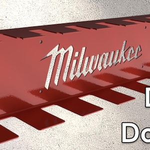 Milwaukee 6 Place Tool and Battery Holder DXF Files for Laser, Plasma ...